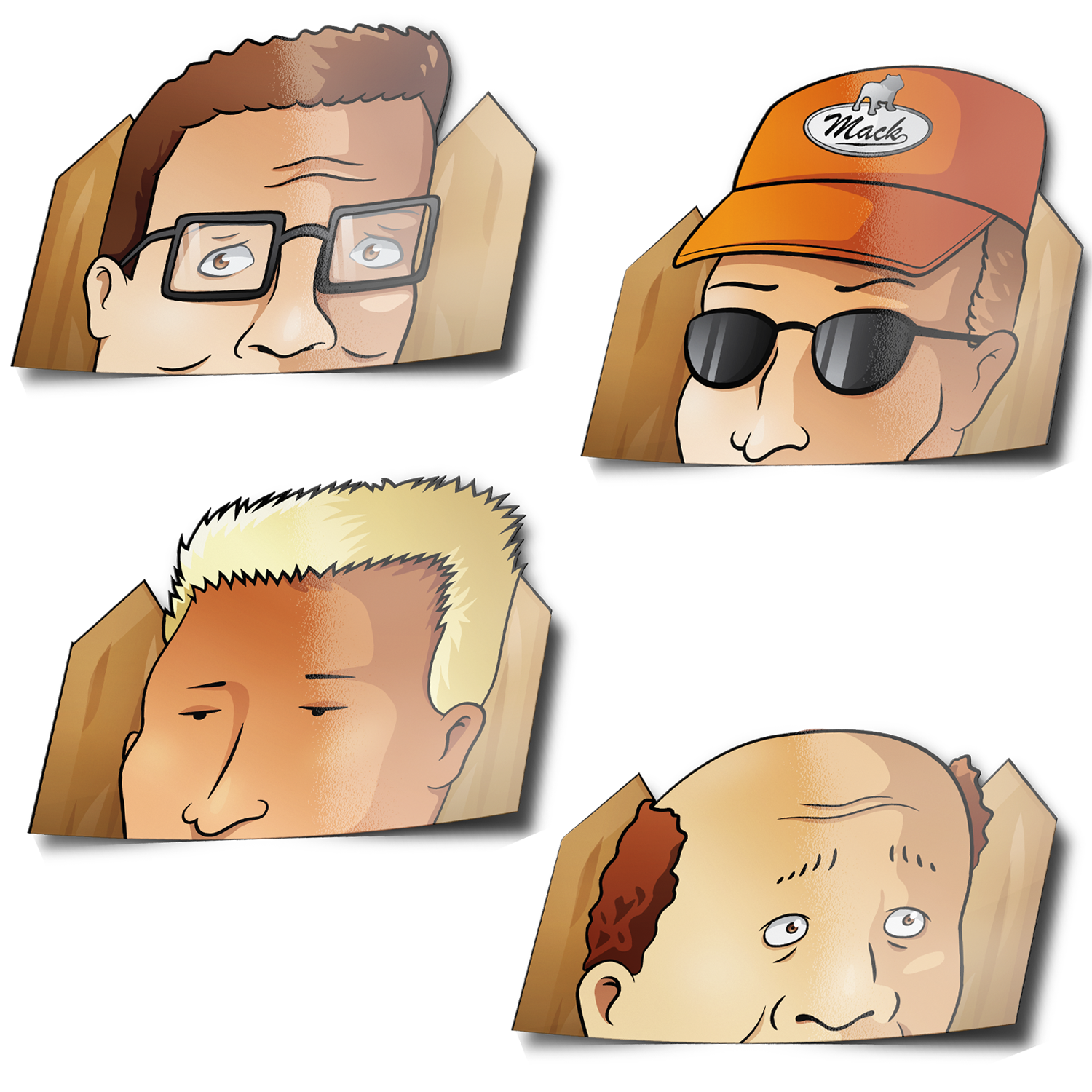 LIMITED EDITION: #1 ANIME ★ KOTH Peeker Set (real stickers) – glittersatan